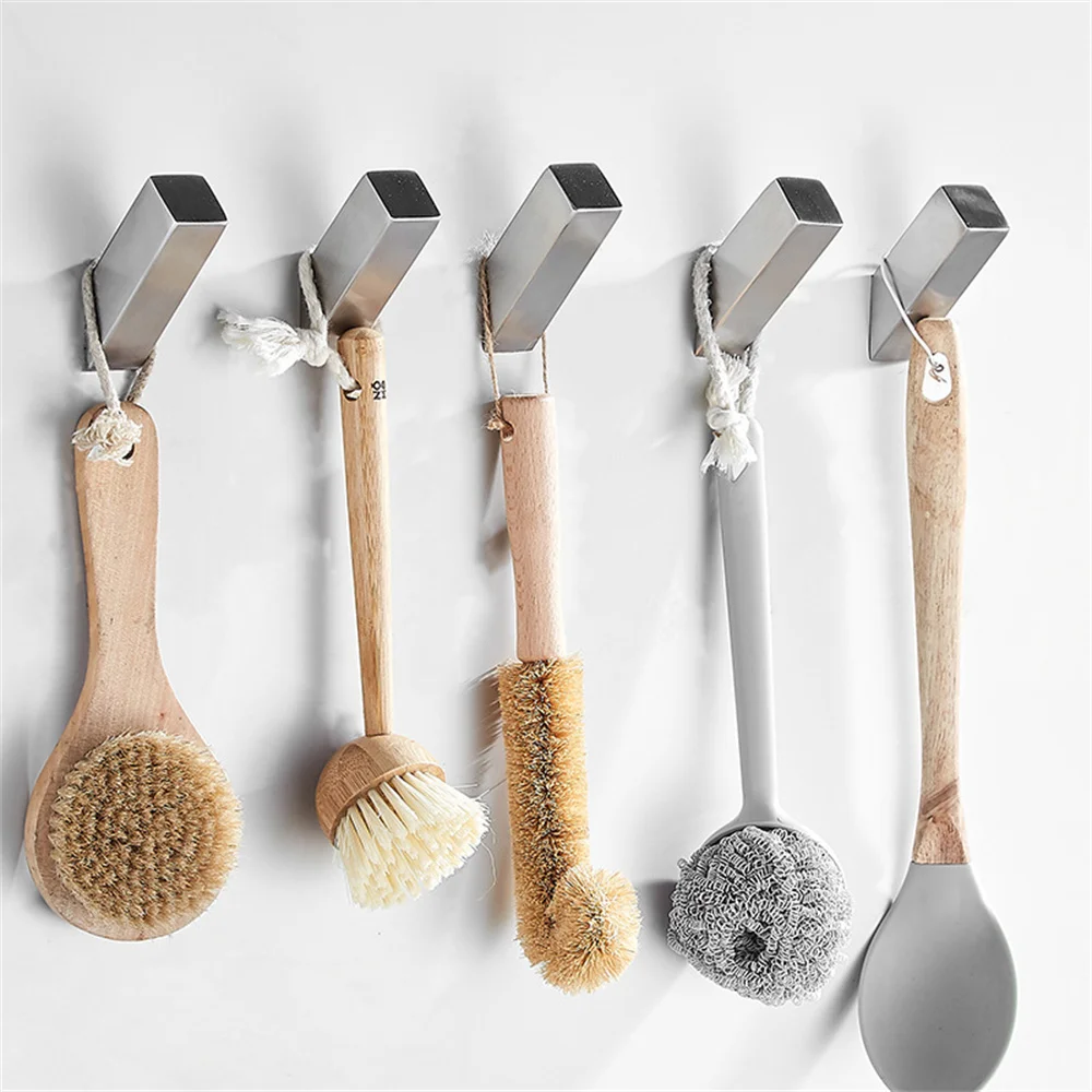 Falangshi-304-Stainless-Steel-Black-Hooks-Clothes-Coat-Hanger-Rustproof ...