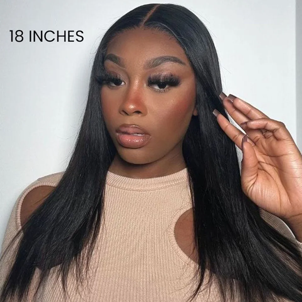 Sleek-18-Inch-Straight-Human-Hair-Wigs-For-Women-13X6X1-Lace-Front-Wigs ...