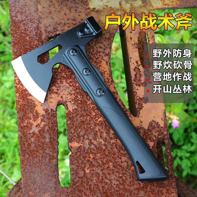 K-fuzi1 Hache multifonction en acier inoxydable avec poignée ergonomique hache de montagne ...