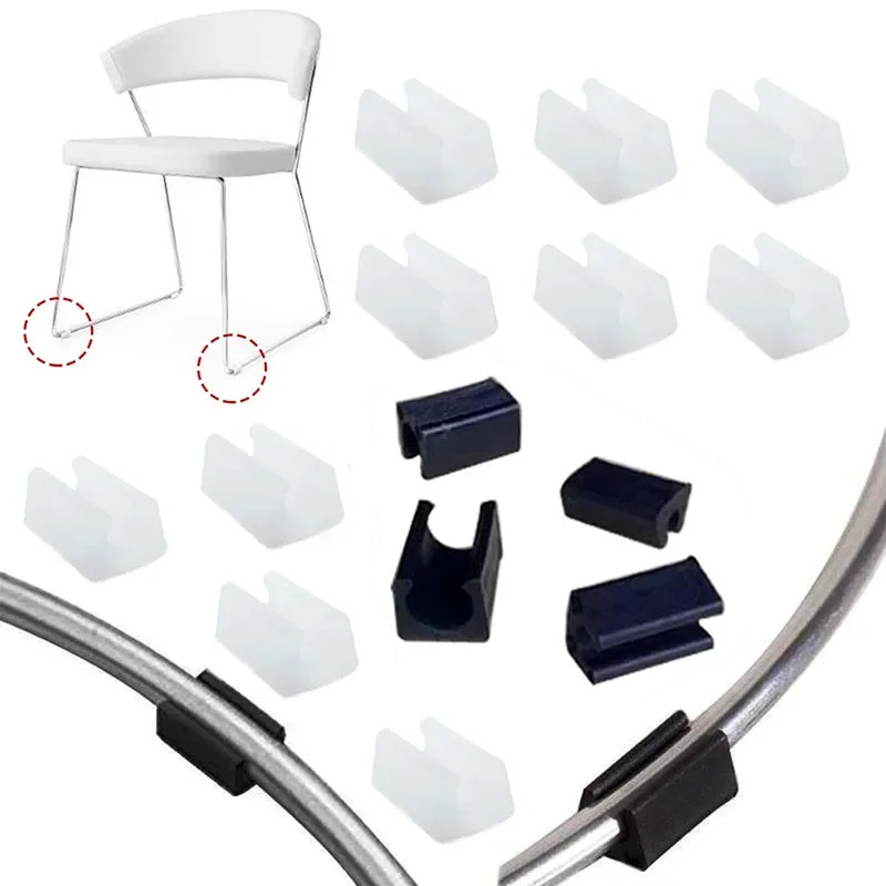 10Pcs-U-Shape-Tubing-Caps-Cover-Plastic-Chair-Foot-Floor-Glides ...