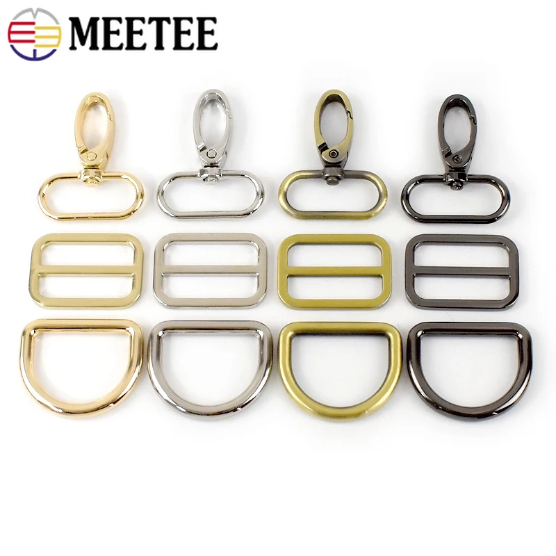 2Sets-20-50mm-Metal-Buckles-Lobster-Clasp-Tri-Glide-D-Ring-Adjust ...