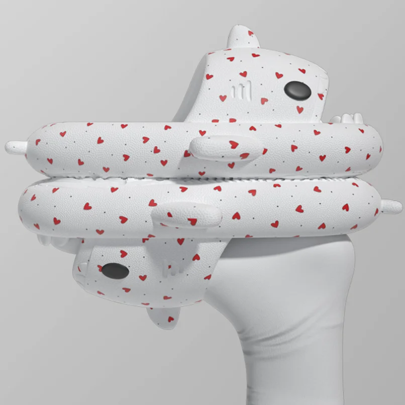 Shark-Slippers-Cloud-Clapper-Heart-love-House-Woman-Slides-Summer-Beach ...
