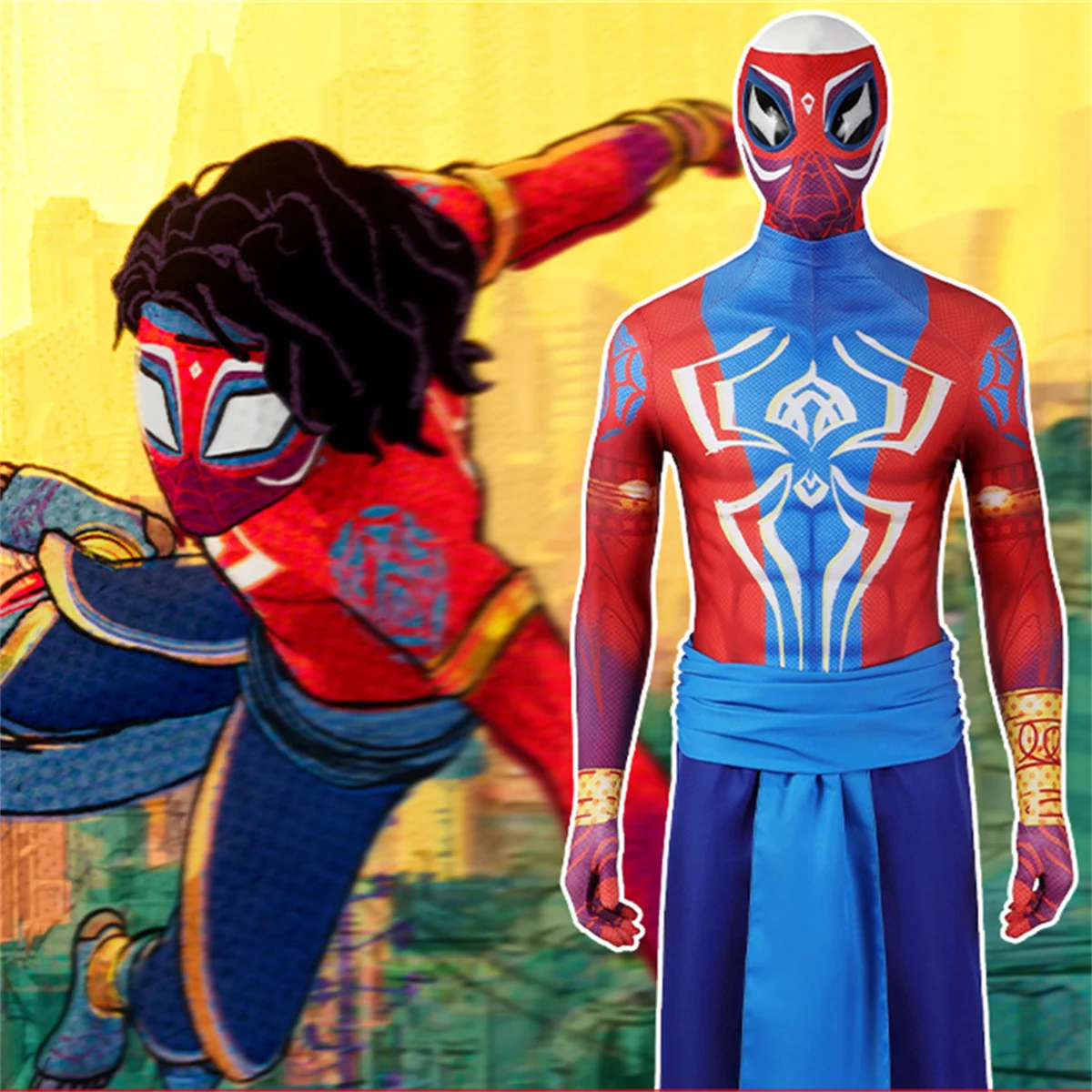 Disfraz-de-Cosplay-de-Spider-India-Pavitr-Prabhakar-para-hombres-mono ...