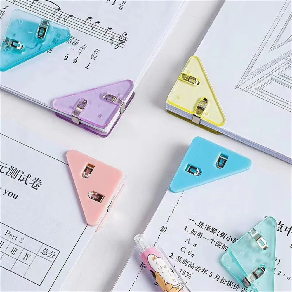 Triangle-Folder-Stationery-Bookclip-Student-Test-Paper-Storage-Triangle ...