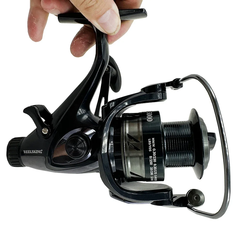 Dual-Brake-Fishing-Reel-Drag-5-2-1-14-1bb-Metal-Wire-Cup-Spinning-3000 ...