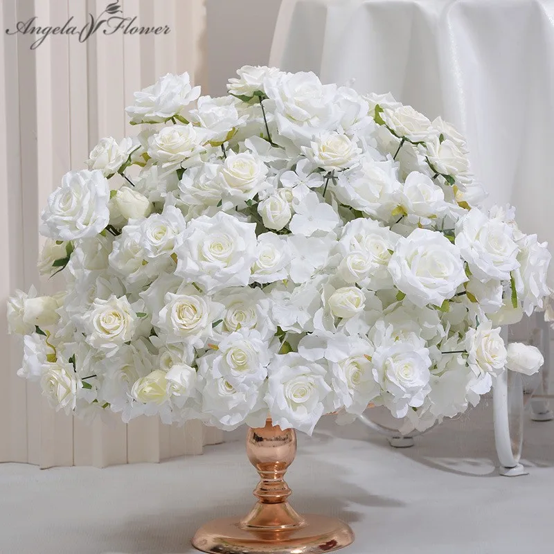 Anpassen-Rose-Hortensie-Tisch-Herzst-ck-Blumen-ball-Hochzeit-Tisch-deor ...