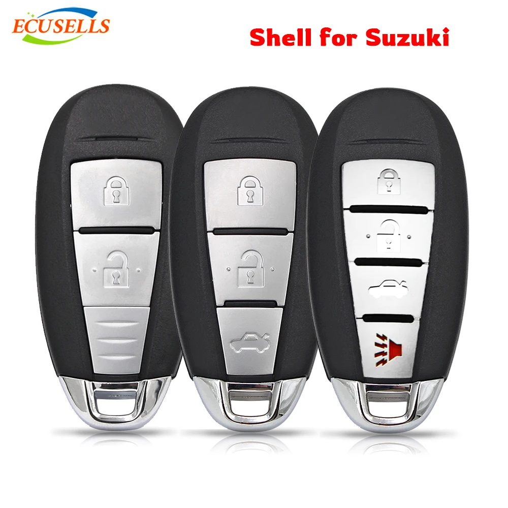 Ecusells 2/3/4 Buttons Smart Remote Key Shell Case Fob for Suzuki ...