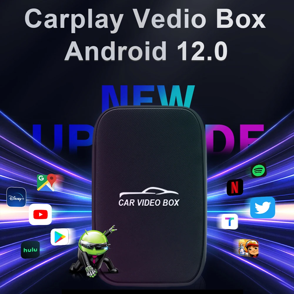 CarAiBOX CarPlay Car Ai Box Android 12.0 Wireless CarPlay Android auto ...