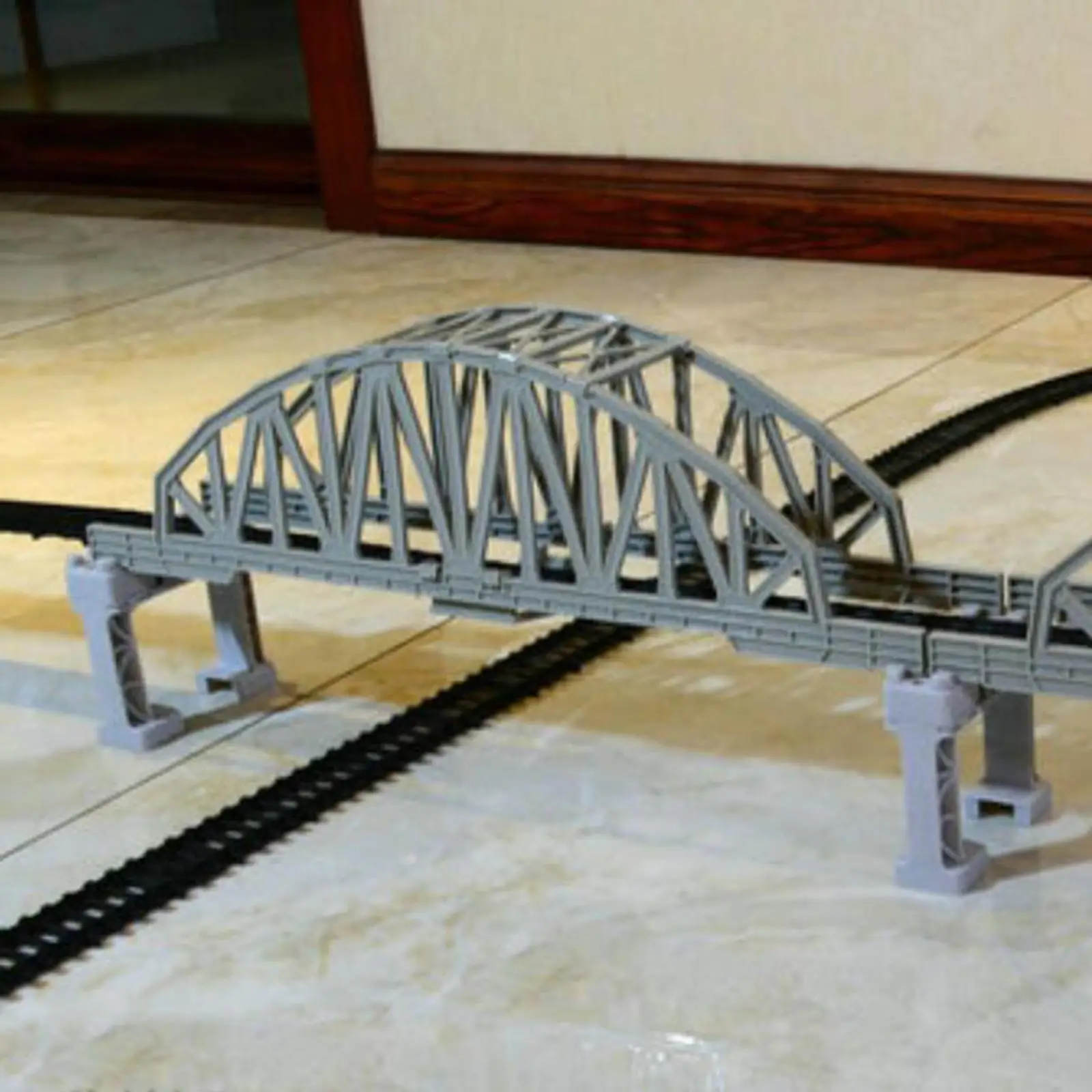 Girder Model Black Train Decorative Model Train Track Viaduct Bridge ...
