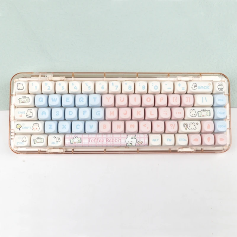 139-Keys-set-Sugar-Bunny-Key-Cap-PBT-MOA-Profile-Double-Shot-Keycap ...