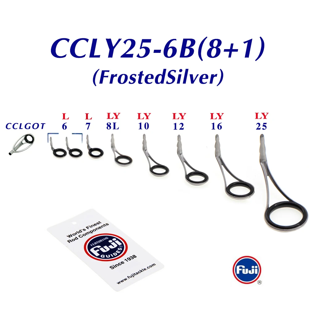 LYOG Guide Original Fuji Ring Kit Spinning Fishing Rods Component for ...