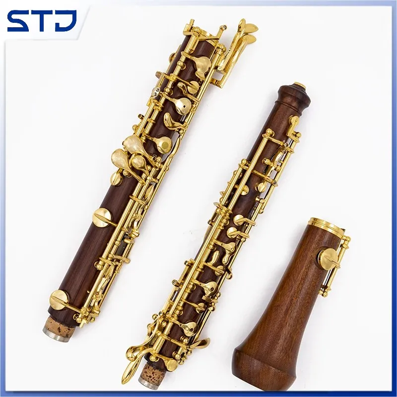 Full-automatic-outfit-oboe-C-key-Professional-Bass-Clarinet-ebony-wood-rosewood-Silver-gold ...