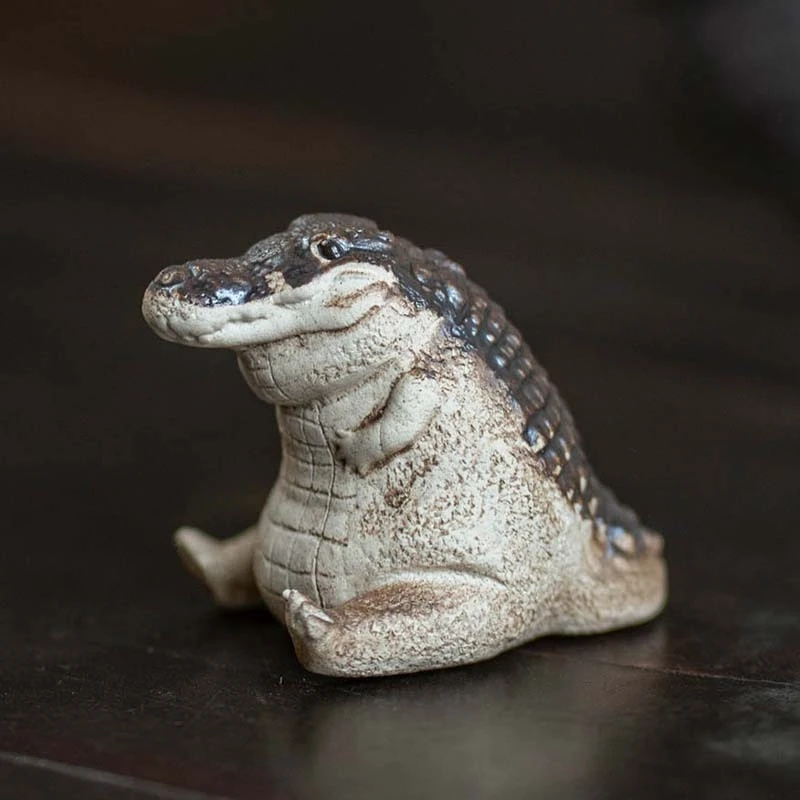 Boutique Purple Sand Tea Petting Little Crocodile Tea Pet Ornaments ...