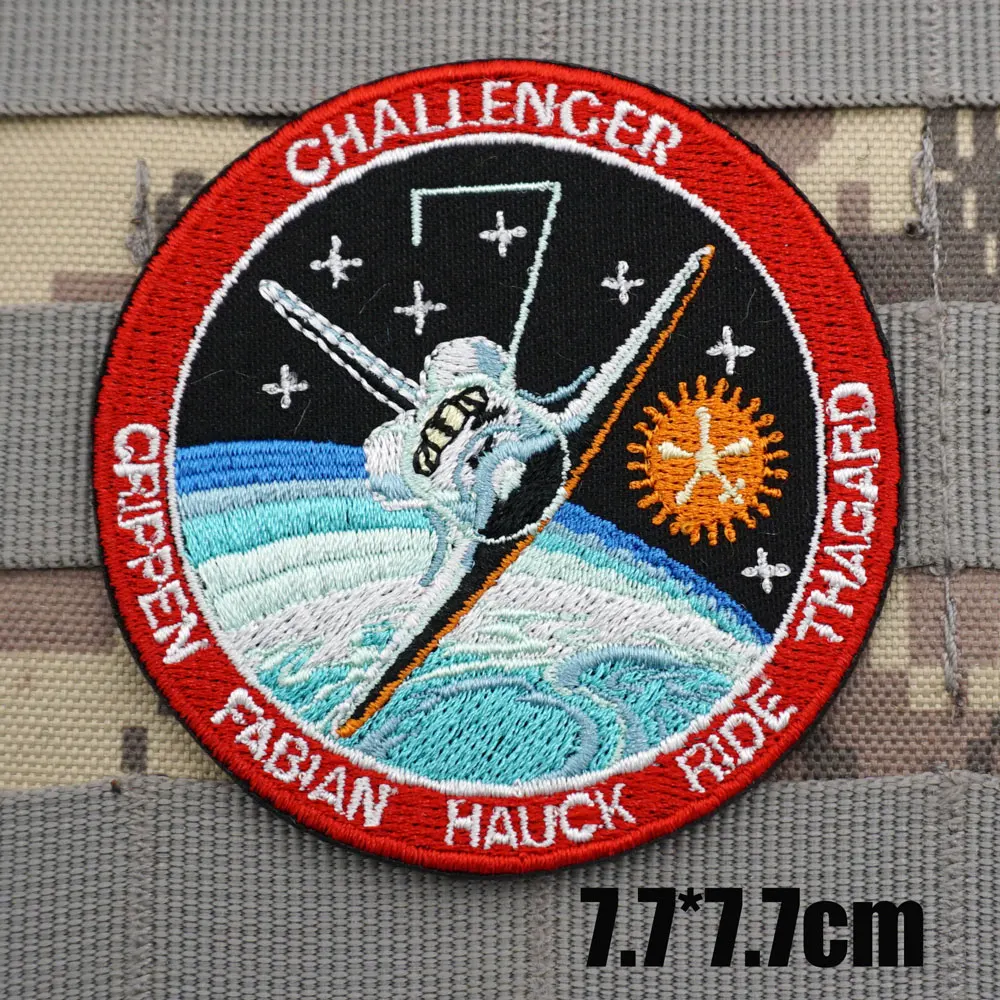 Challenger Shuttle Military Tactical Embroidered Patches Armband ...