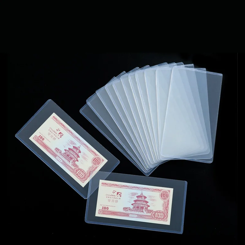 10-20pcs-pack-SEMI-RIGID-Vinyl-Money-Protector-Sleeve-Dollar-Bill ...