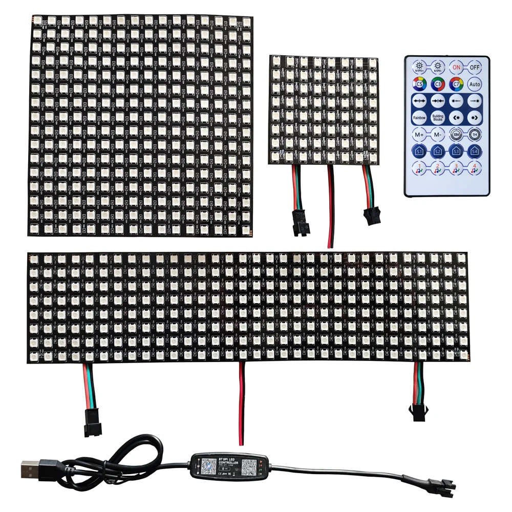 WS2812B-Led-Panel-Screen-Individually-Addressable-Pixels-Matrix-Module ...