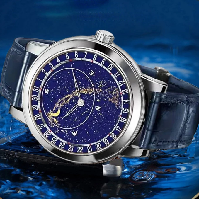 2022 Starry Sky Automatic Men's Watches Luxury Brand Men Watch ...