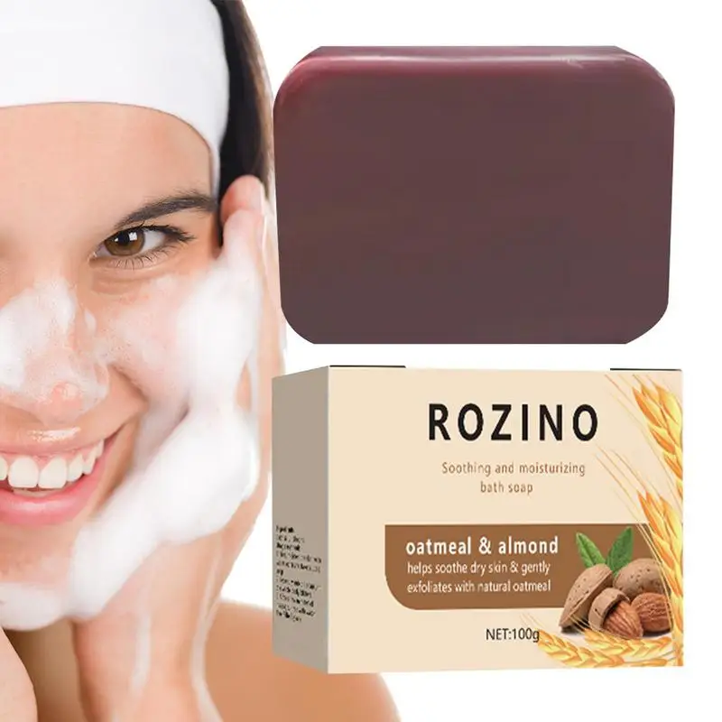 Oat-Soap-Bar-Cleansing-Oat-Bar-Soap-With-Oatmeal-And-Almond-Refreshing ...