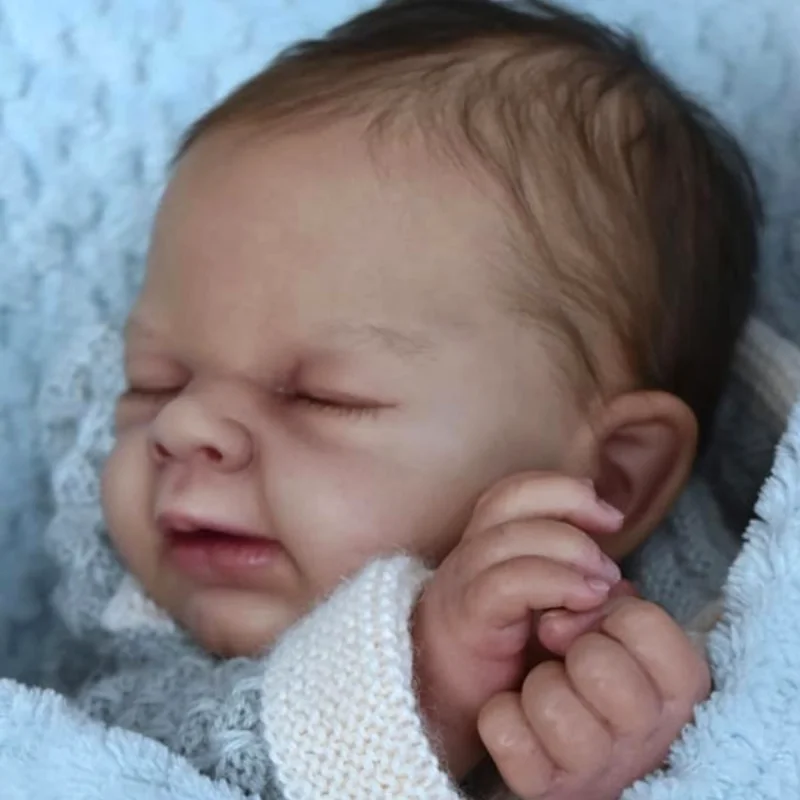 Kit Bebe Reborn Baby Dolls Gideon Blank Unfinished Unpainted Sleeping ...