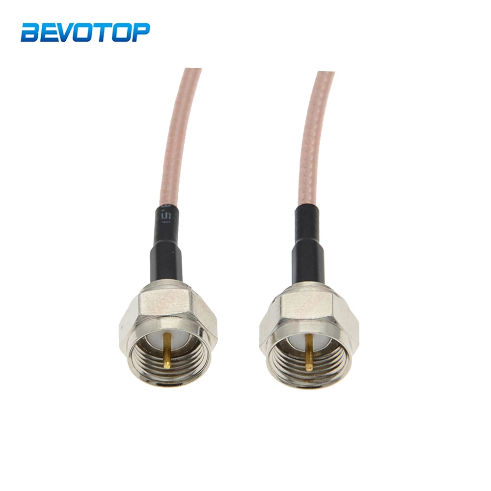 1Pcs RG179 Cable F Male Plug to F Male Plug 75 Ohm RF Coaxial Extension ...