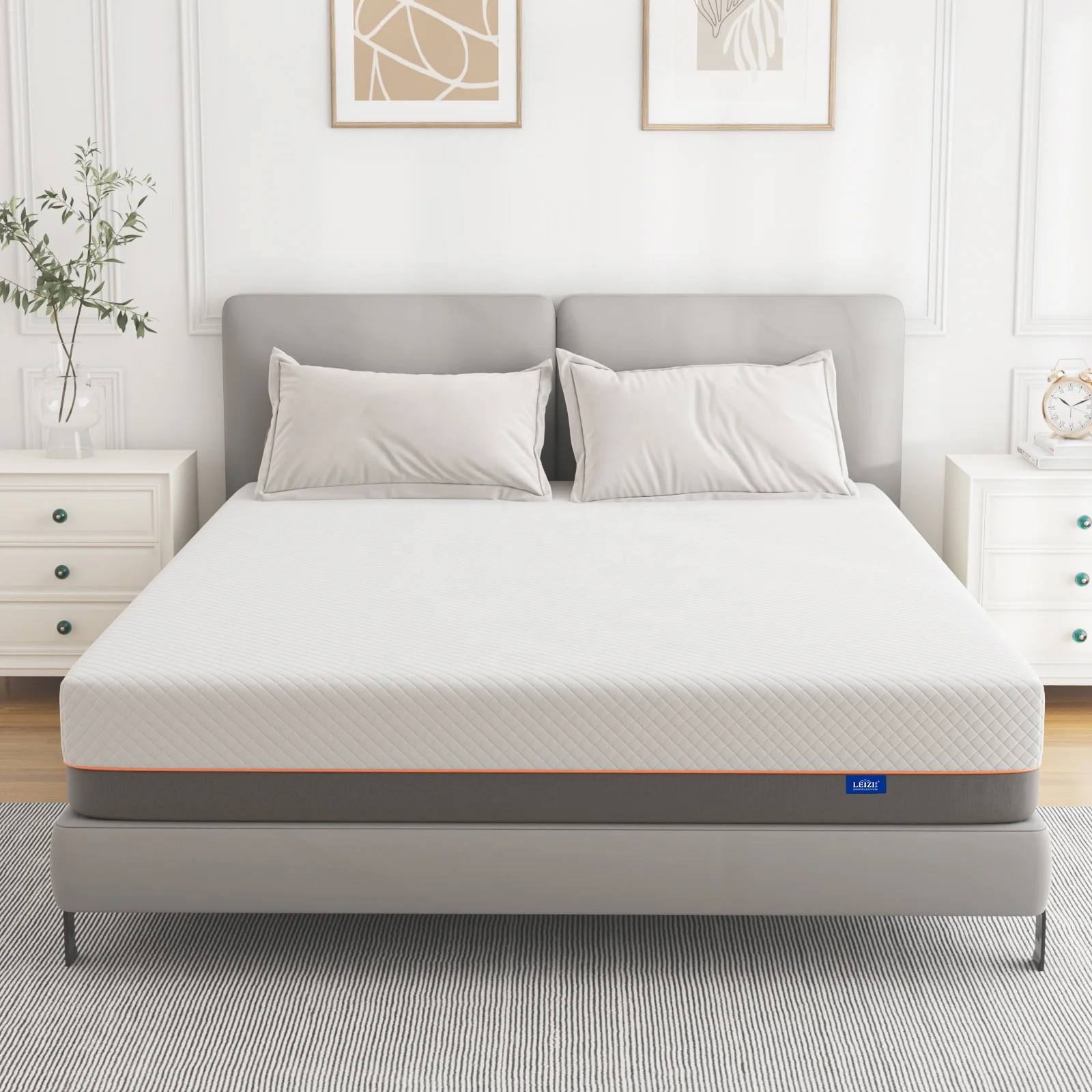 Mattress Knitted Fabric Gel Memory Foam Special Shape Cutting 7 Zones ...