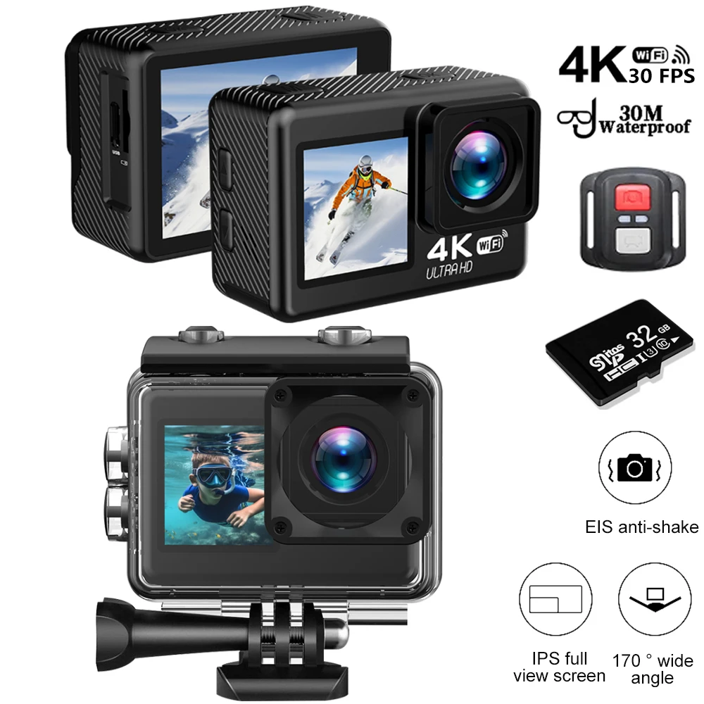 V8-Remote-Control-Action-Camera-Ultra-HD-4K-30fps-24MP-WiFi-2-IPS170D ...