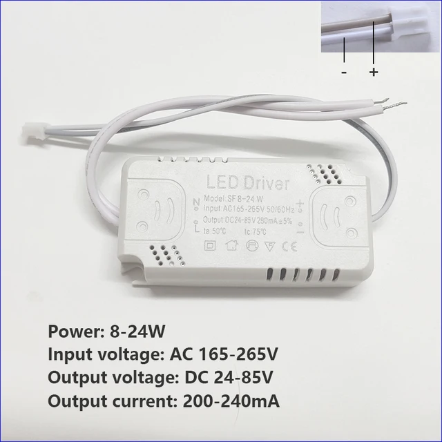 LED Driver Adapter For LED Lighting AC165-265V Non-Isolating ...