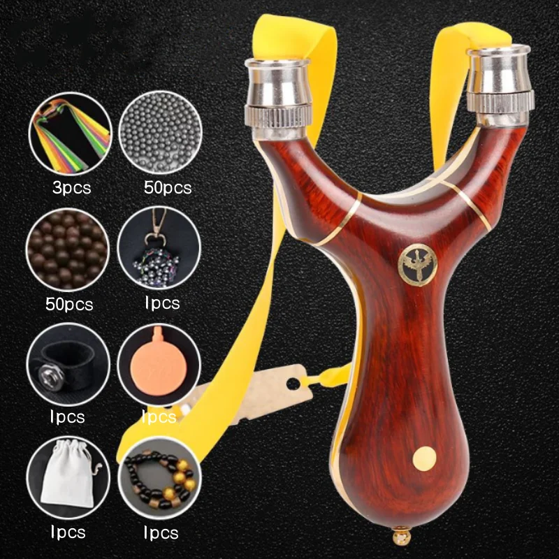 Outdoor Hunting Titanium Alloy Slingshot Shooting High Power Catapult ...