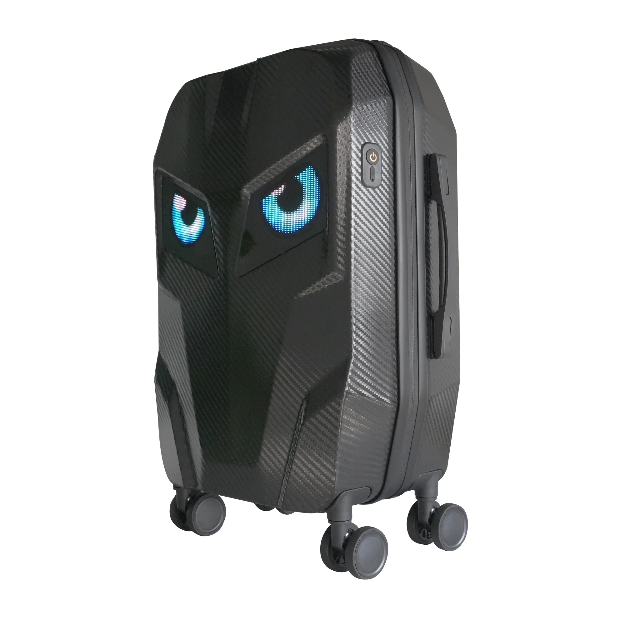 LED Travel spinner luggage 20 inches DIY Eye Design rolling suitcase ...