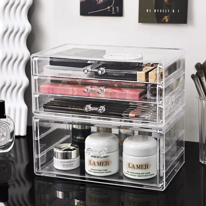 Transparent Acrylic Makeup Organizer Acrylic Storage Organizer Box with ...