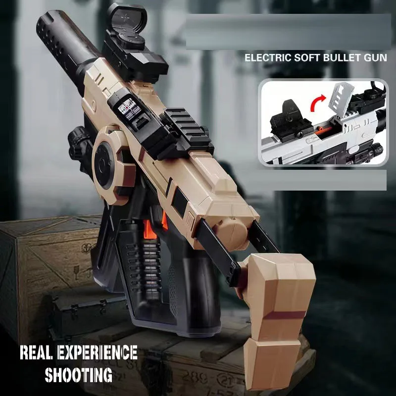 R2 Toy Guns Electric High Speed Dart Blaster Toy Submachine Gun Air ...