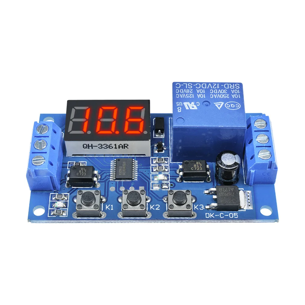 Diymore-DC-12V-Time-Delay-Relay-Module-LED-Display-Digital-Delay-Timer ...