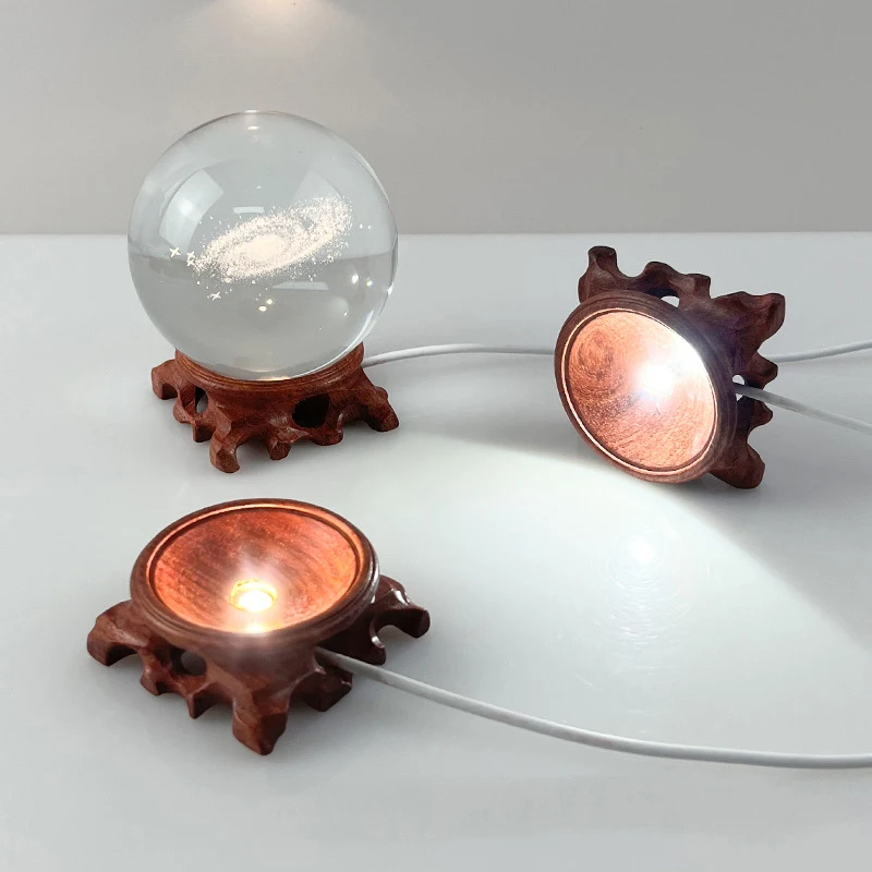 Acid Branch Wood Solid Wood Luminous Base Led Light Base Art Display ...