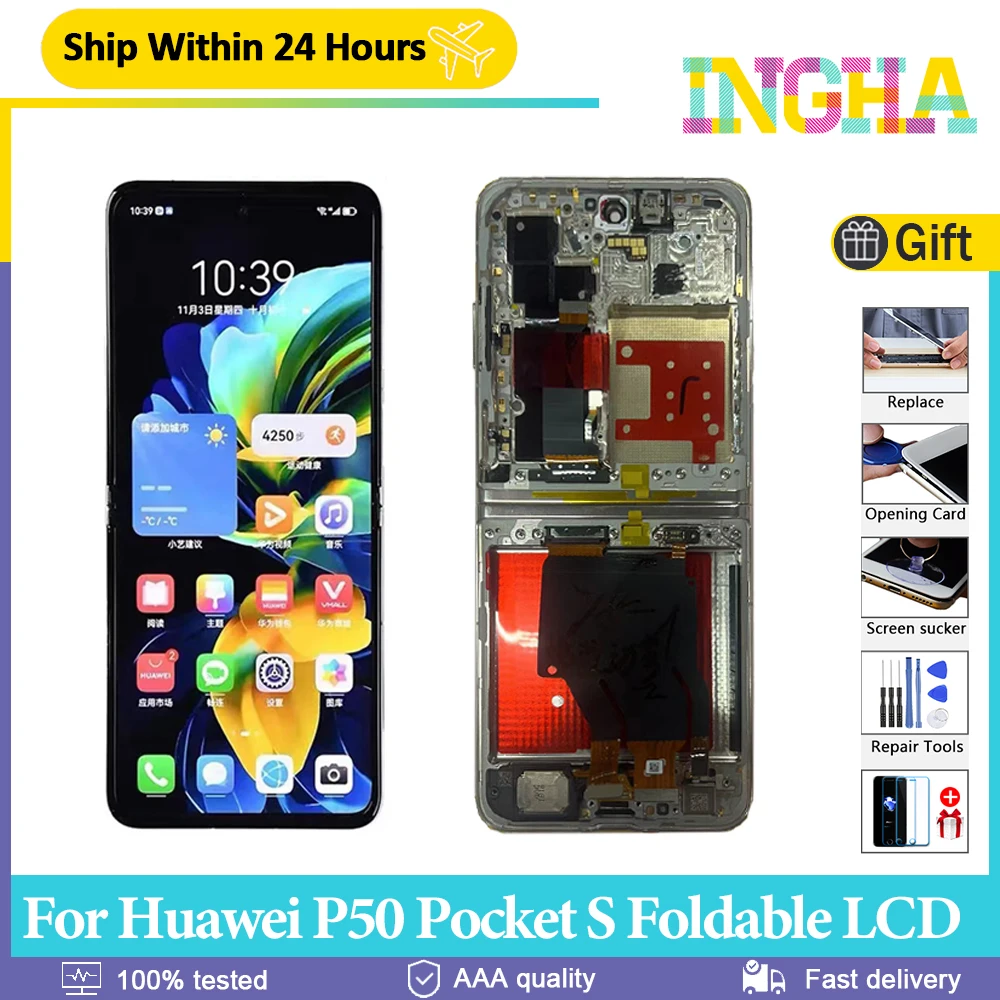 Original-6-9-Foldable-For-Huawei-Pocket-S-LCD-Display-Assembly ...