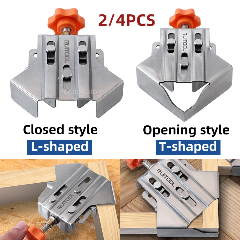 90-Degree-Right-Angle-Fixing-Clips-Stainless-Steel-Adjustable-Clamp ...