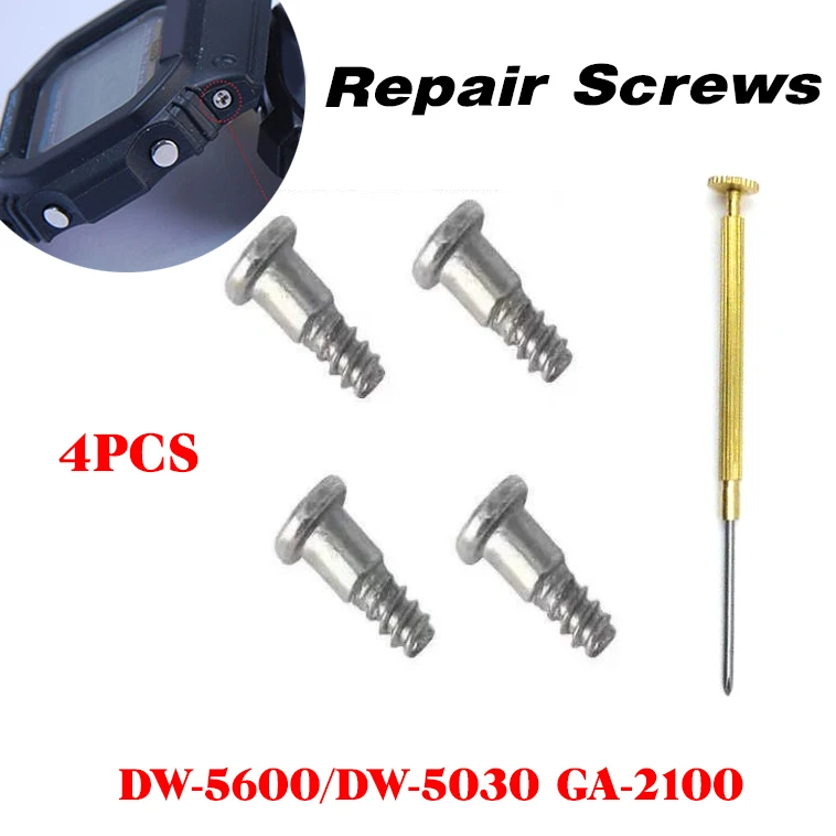 4pcs-Watch-Case-Screws-for-DW-5600-GW-M5610-DW-5600-DW-5030-GA-2100 ...