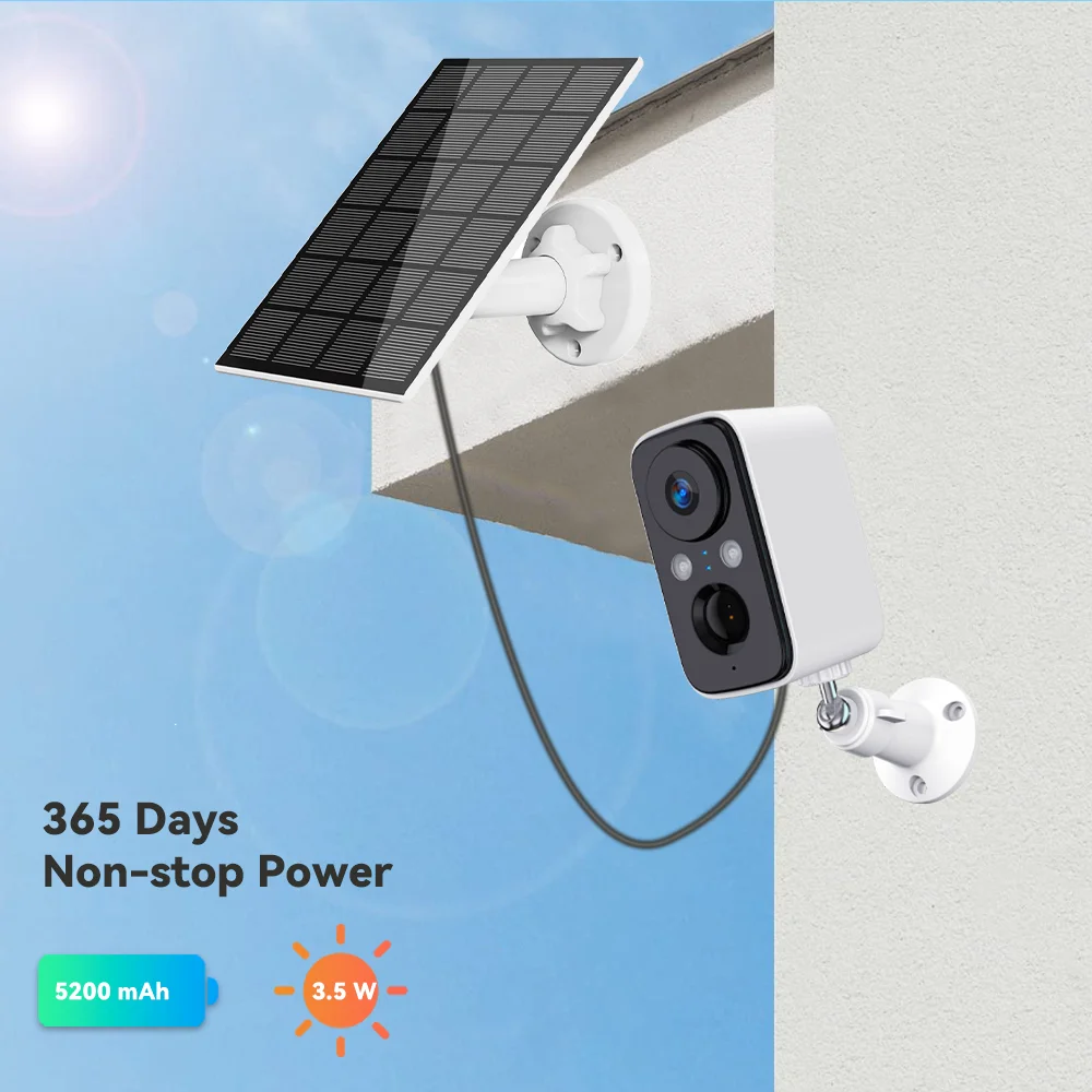 1080P Rechargeable Battery Wireless Outdoor Infrared PIR FHD Solar ...