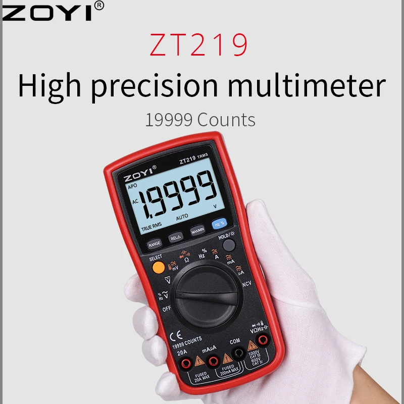 ZOYI-Digital-multimeter-ZT-219-features-four-digit-semi-true-RMS-high ...