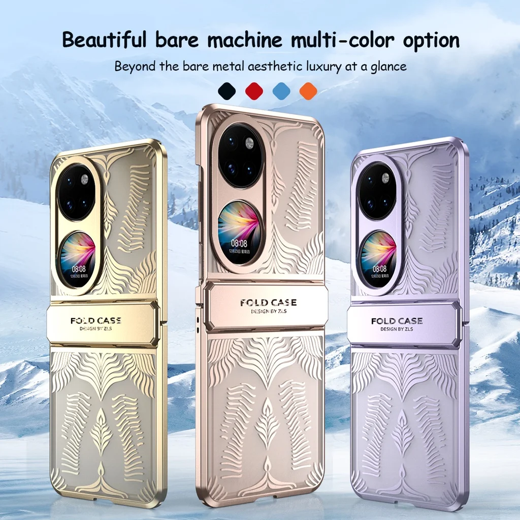 Funda-de-bolsillo-para-Huawei-P50-carcasa-transparente-con-bisagra-magn ...
