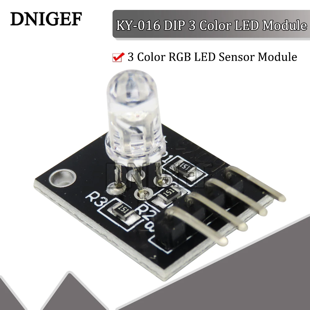 4pin-KY-016-Three-Colors-3-Color-RGB-LED-Sensor-Module-for-Arduino-Diy ...