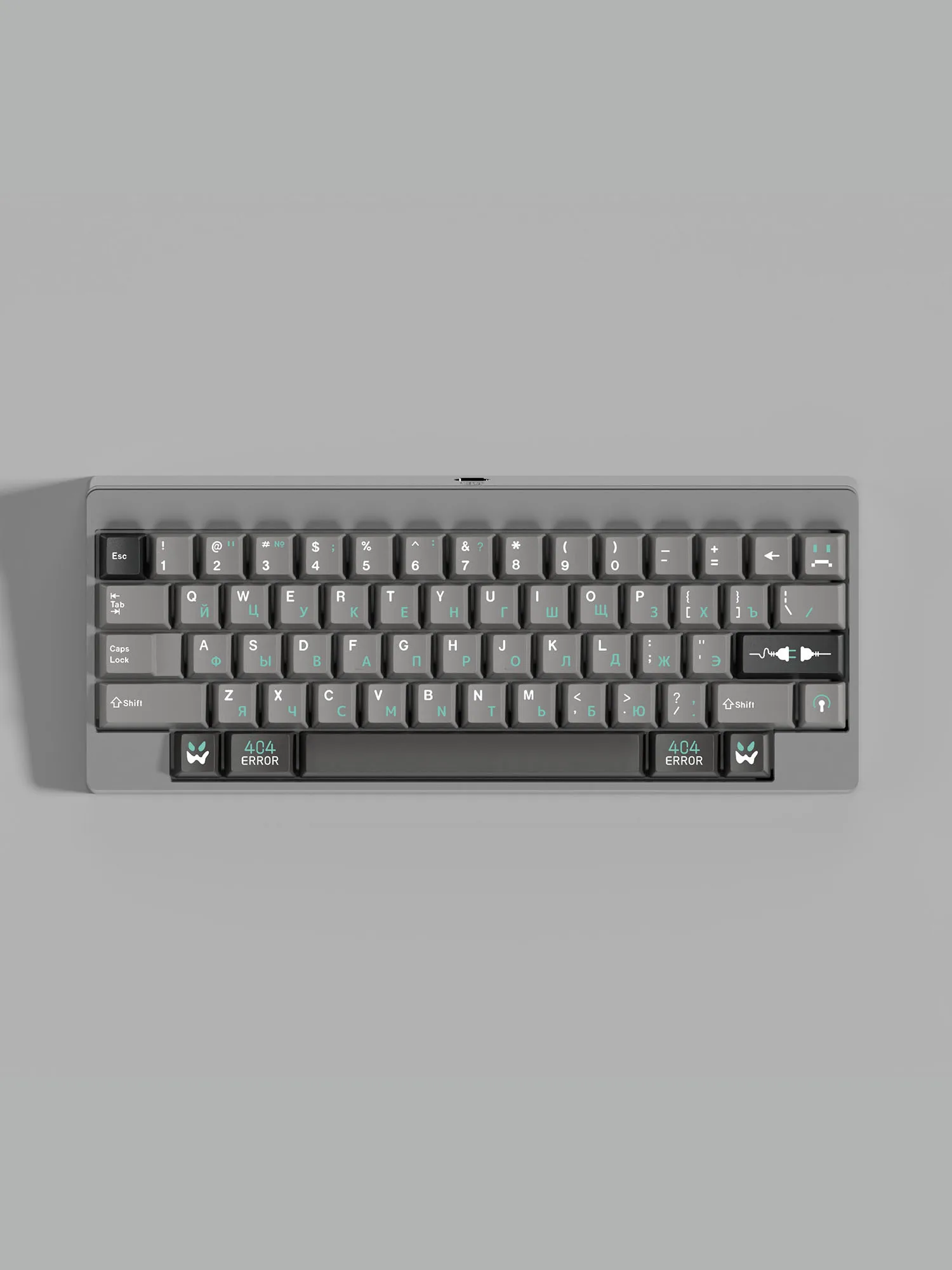 ECHOME-Tapa-de-tecla-gris-Simple-PBT-personalizada-tapa-de-teclado-ruso ...