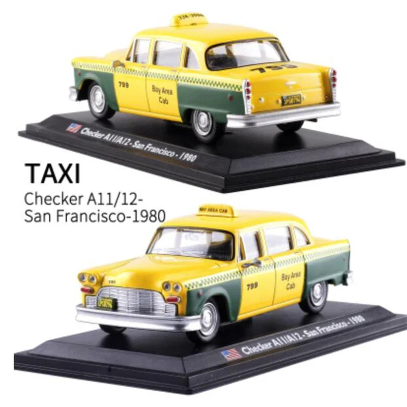 12CM-1-43-Scale-Metal-Alloy-Classic-Checker-A11-A12-San-Francisco-1980 ...