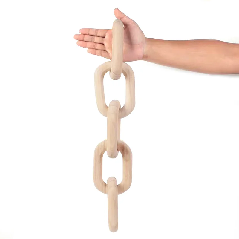 Natural-Wooden-Chain-Link-Home-Farmhouse-Decor-Hand-Carved-5-Link-Chain ...