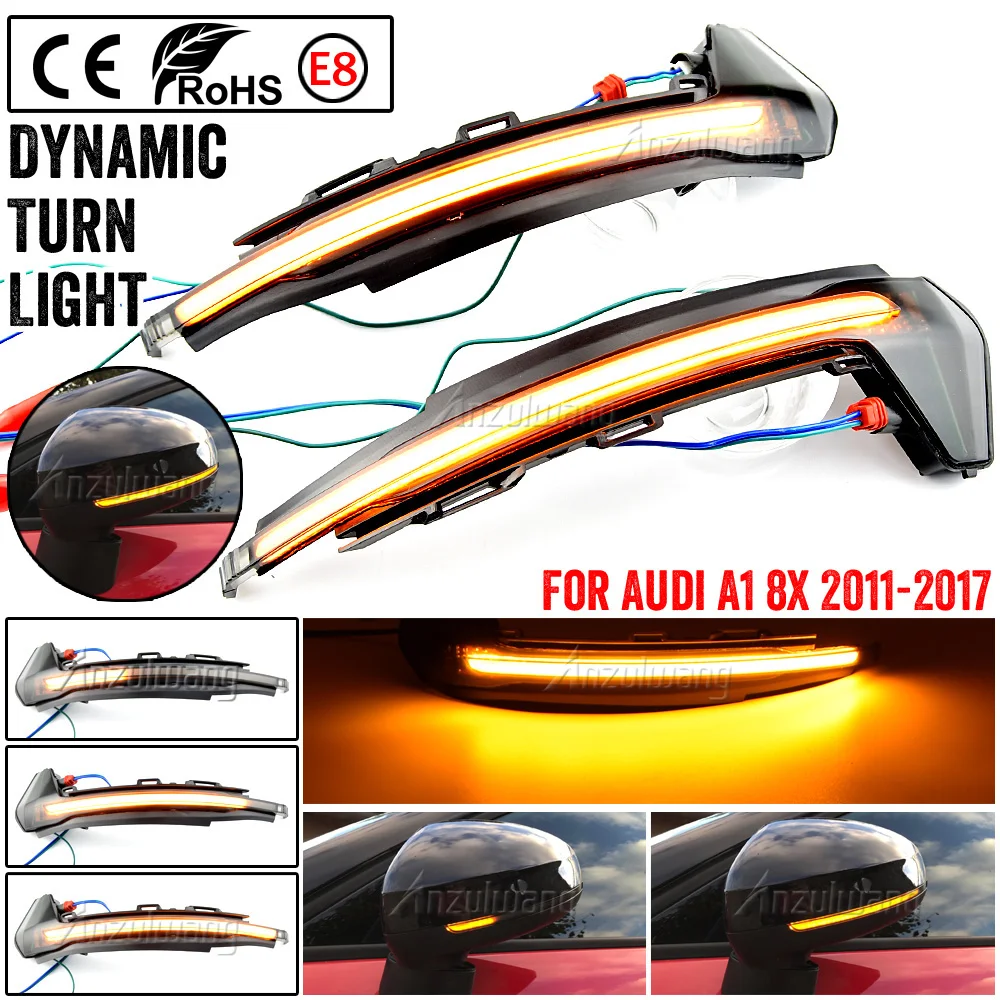For-Audi-A1-8X-2011-2018-LED-Dynamic-Turn-Signal-Light-Side-Wing ...