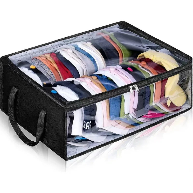 Collapsible-Baseball-Cap-Storage-Box-Large-Capacity-Multifunctional-Hat ...