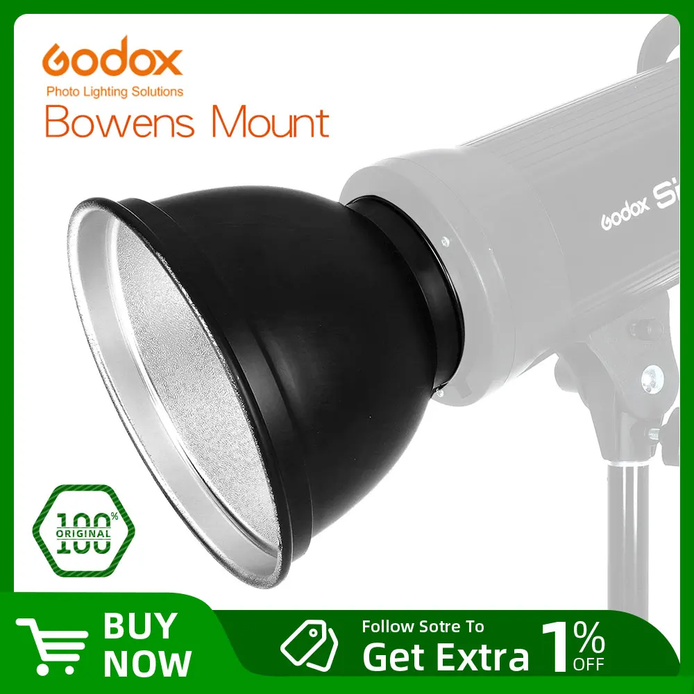 Godox-Standard-Reflector-Bowens-Mount-for-Studio-Flash-AD600B-AD600BM ...