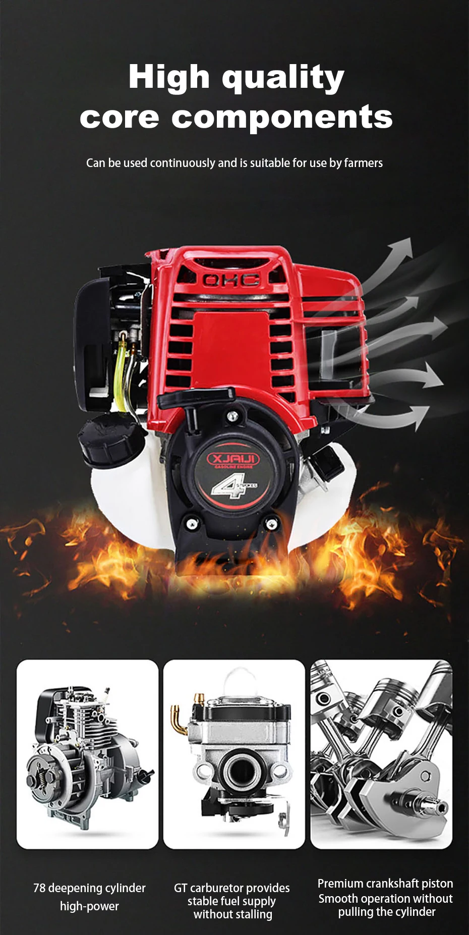 Four-Stroke Power Engine Single Cylinder - Shopping Pitstop