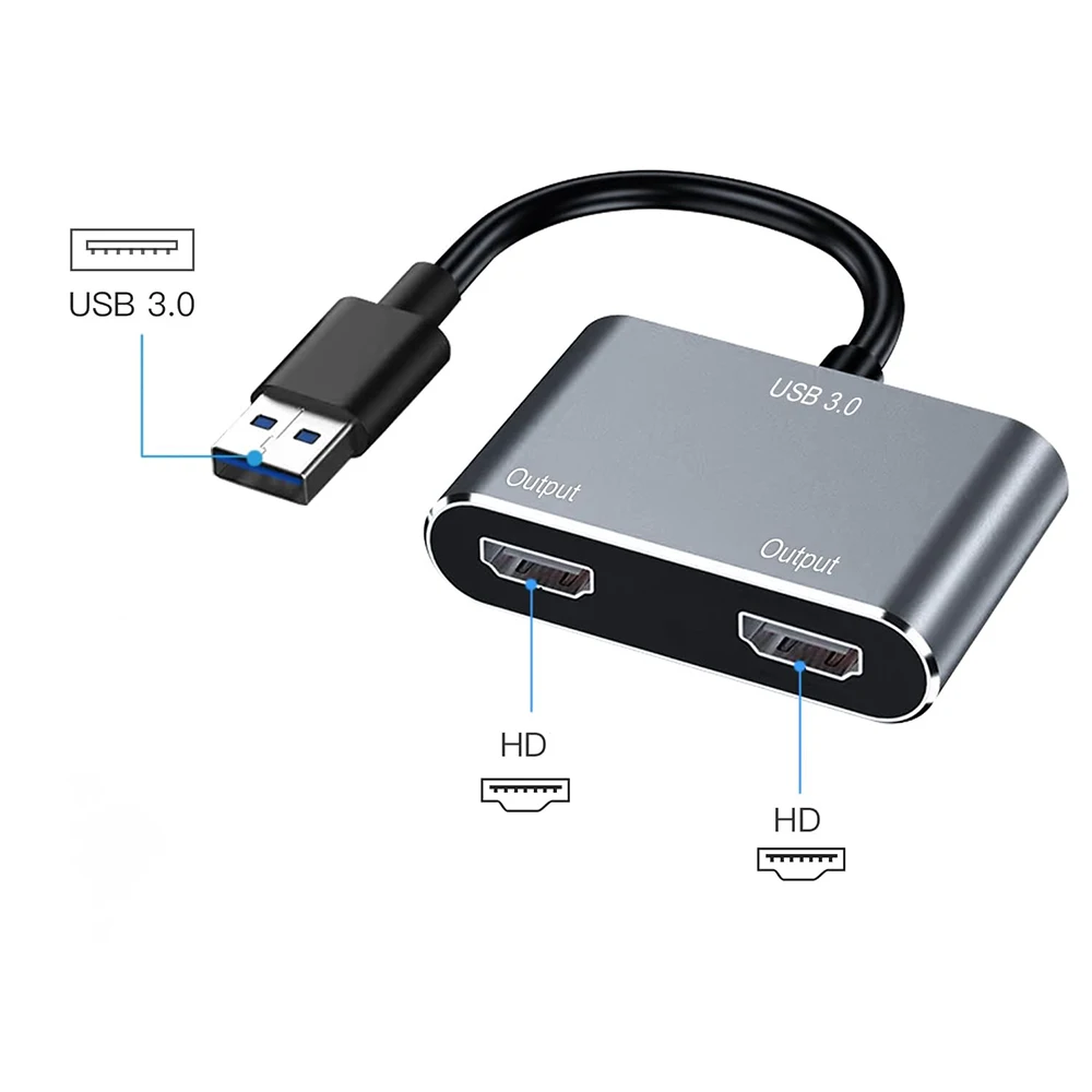 Nku-USB-3-0-to-Dual-1080P-HD-Display-Adapter-USB-2-Monitors-Extender ...