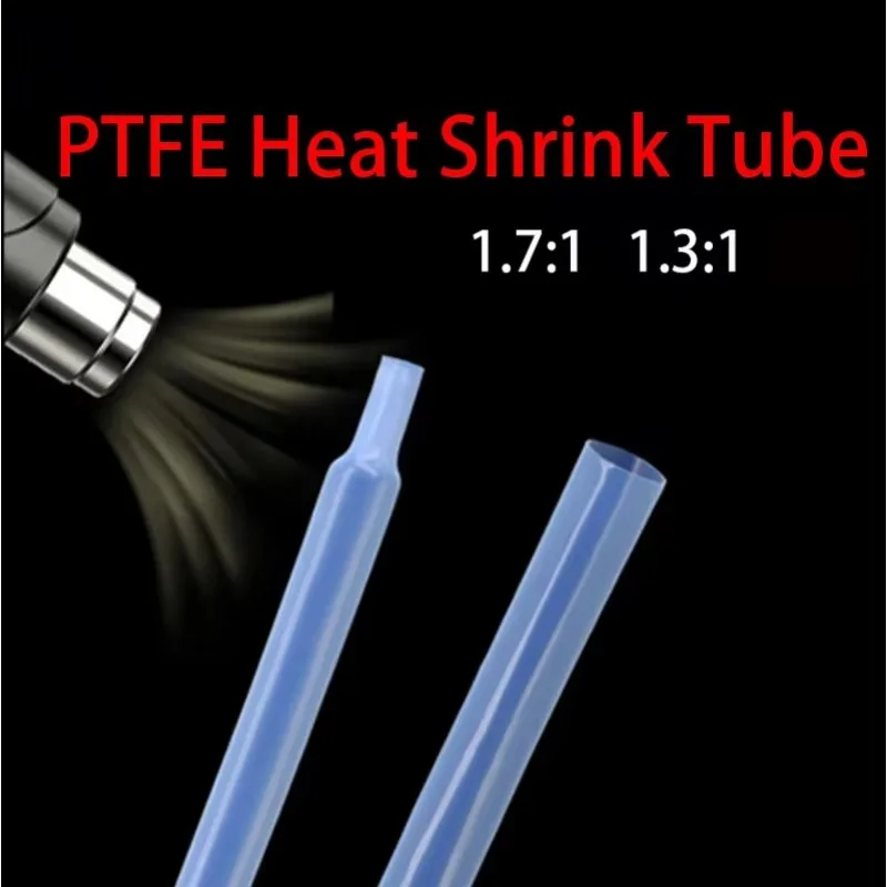 1 Meter PTFE Heat Shrink Tube Shrinkage Ratio Diameter 0.5mm ~ 15mm 260Deg.C High Temperature ...