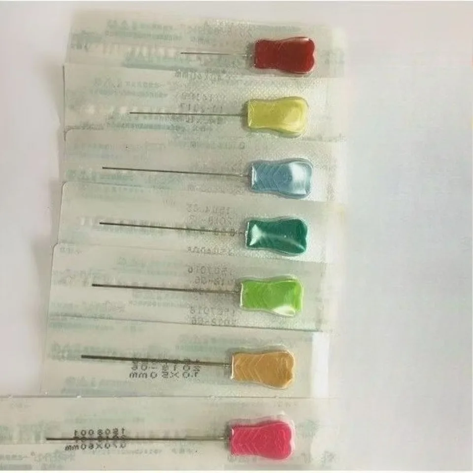 50Pcs/Pack Disposable Acupuncture Needles Small Knife Big Sizes Plastic ...